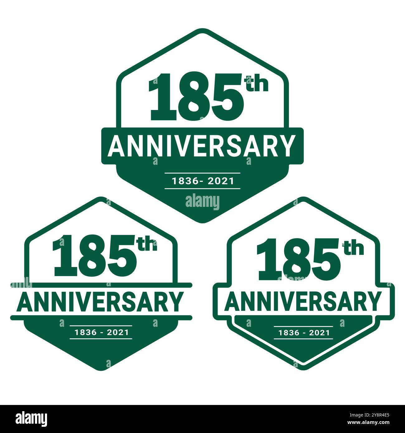 185 years anniversary celebration logotype. 185th anniversary logo ...
