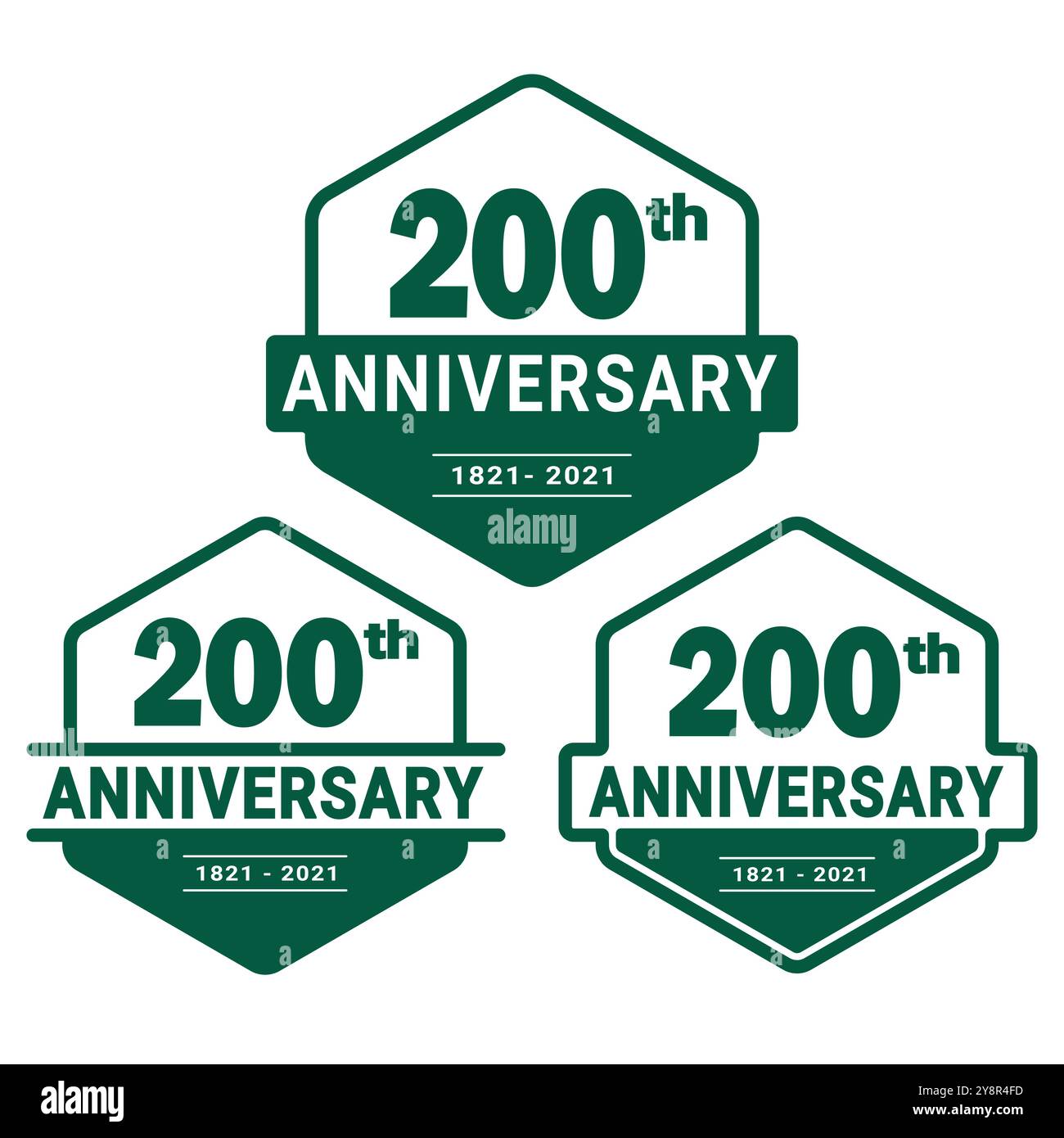 200 years anniversary celebration logotype. 200th anniversary logo ...