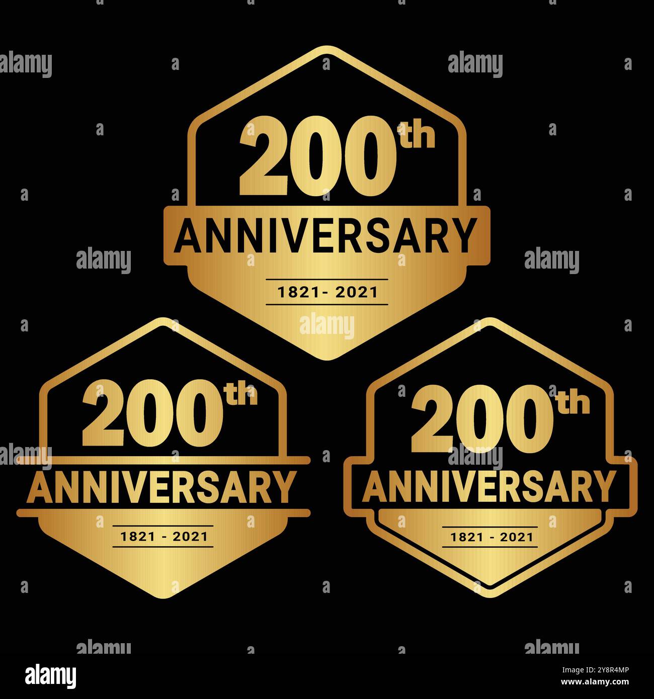 200 years anniversary celebration logotype. 200th anniversary logo ...