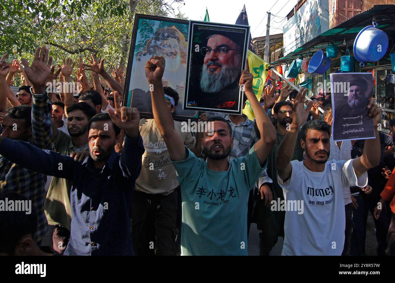 People shout slogans carry hi-res stock photography and images - Alamy