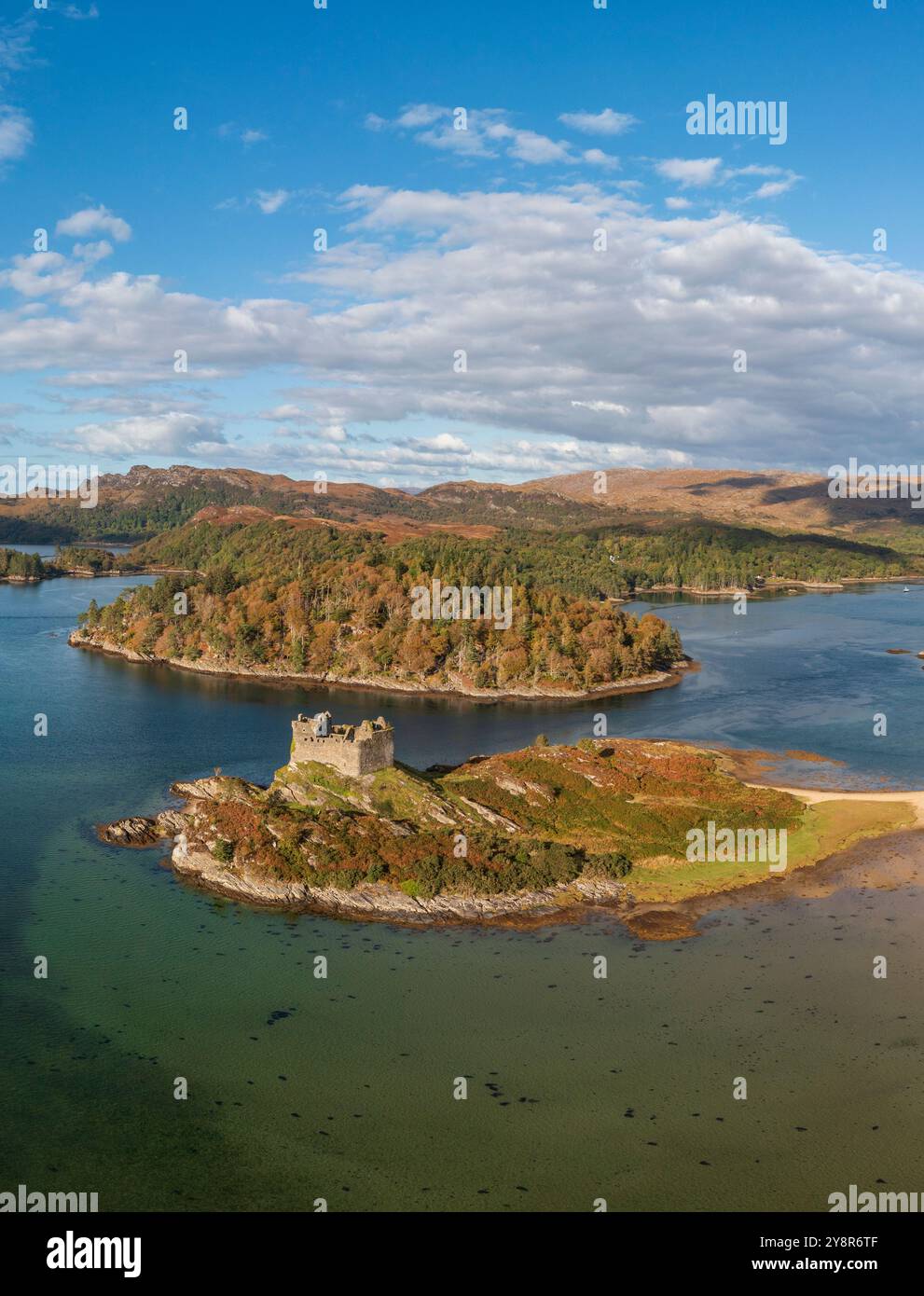Tioram Castle, Loch Moidart, Lochaber, Scotland, UK Stock Photo - Alamy
