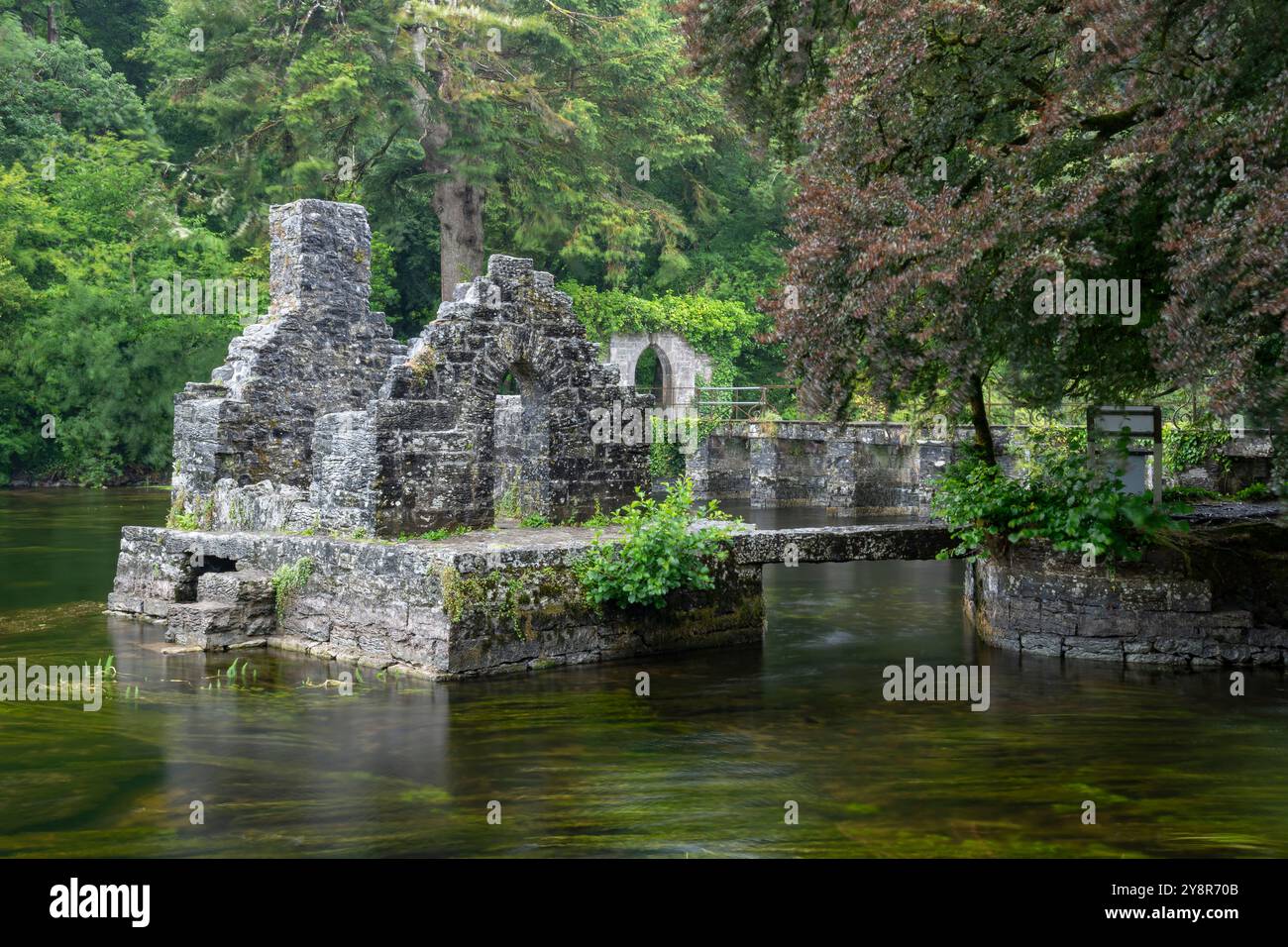Enchanting stone Monk’s Fishing House on River Cong at Cong Abbey ...