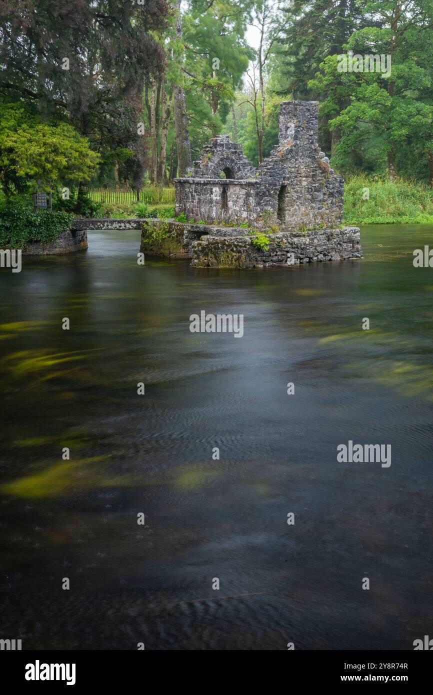 Enchanting stone Monk’s Fishing House on River Cong at Cong Abbey ...