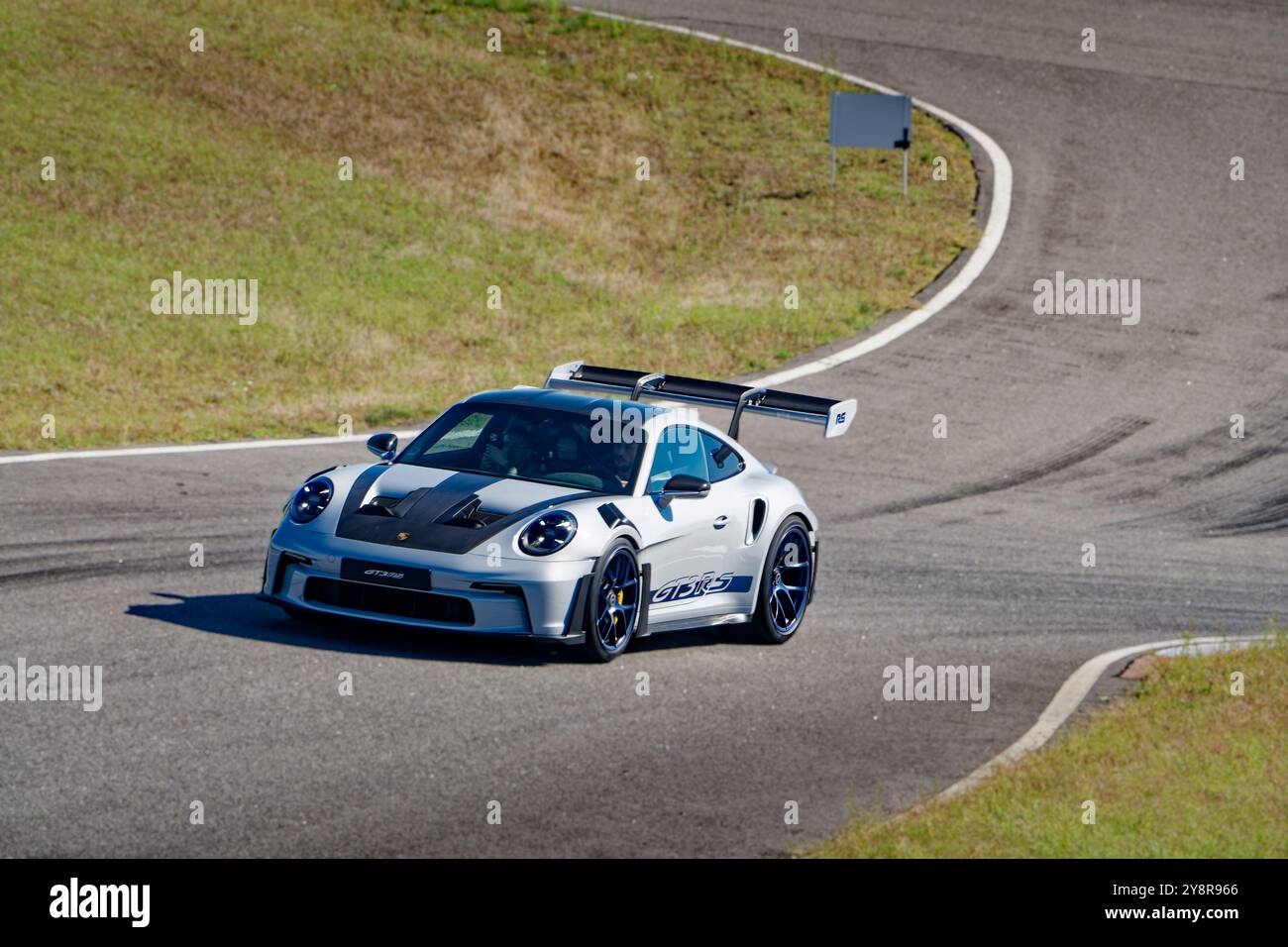 Porsche GT3 on the Hockenheim Racing track Stock Photo - Alamy