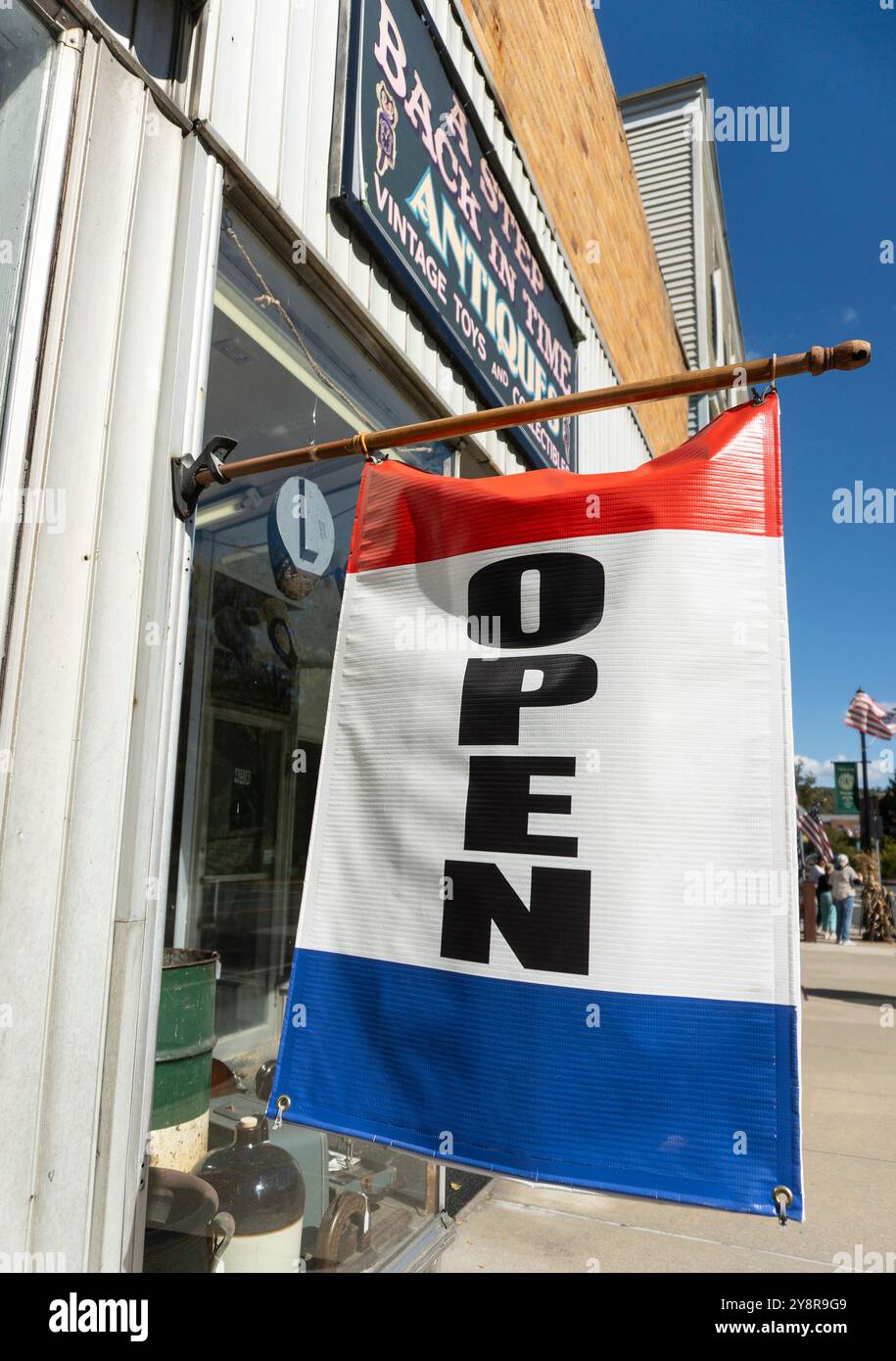 We are open flag hi-res stock photography and images - Alamy