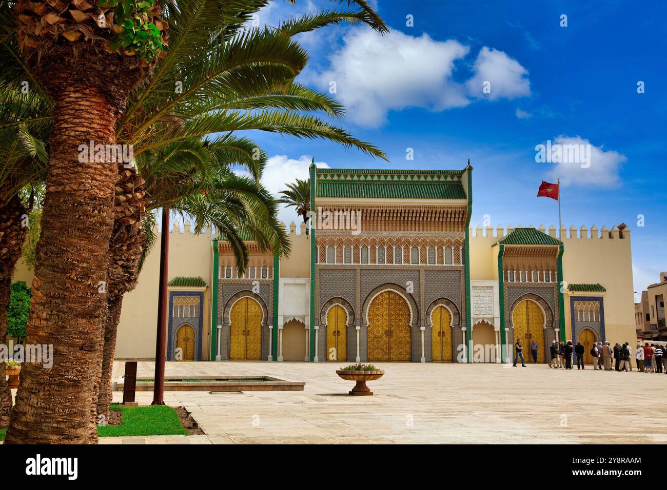 Royal Palace, Fez El Jedid, Fes, Morocco Stock Photo - Alamy