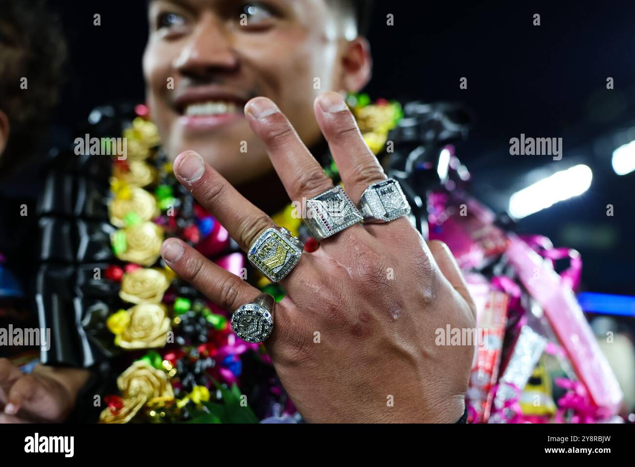 Sydney, Australia, 6 October, 2024. Brian ToÕo of the Panthers shows ...