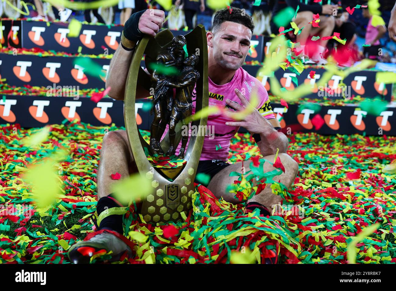 SYDNEY, AUSTRALIA - OCTOBER 06: Nathan Cleary of the Panthers with The ...