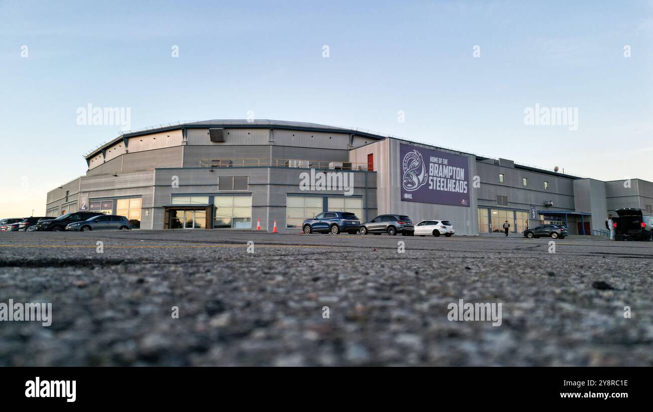Brampton, Canada. 5th October, 2024. CAA Centre aerial view, The new ...