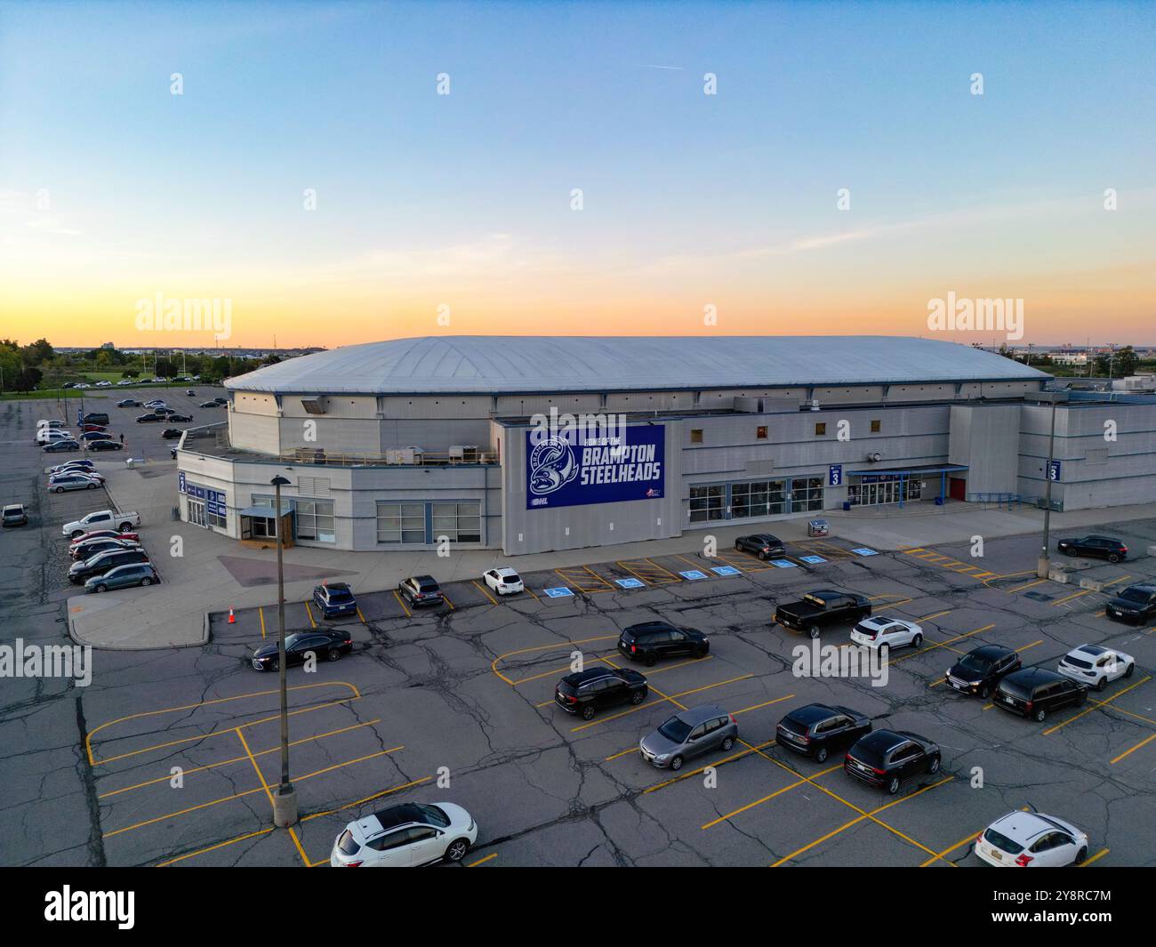 Brampton, Canada. 5th October, 2024. CAA Centre aerial view, The new ...