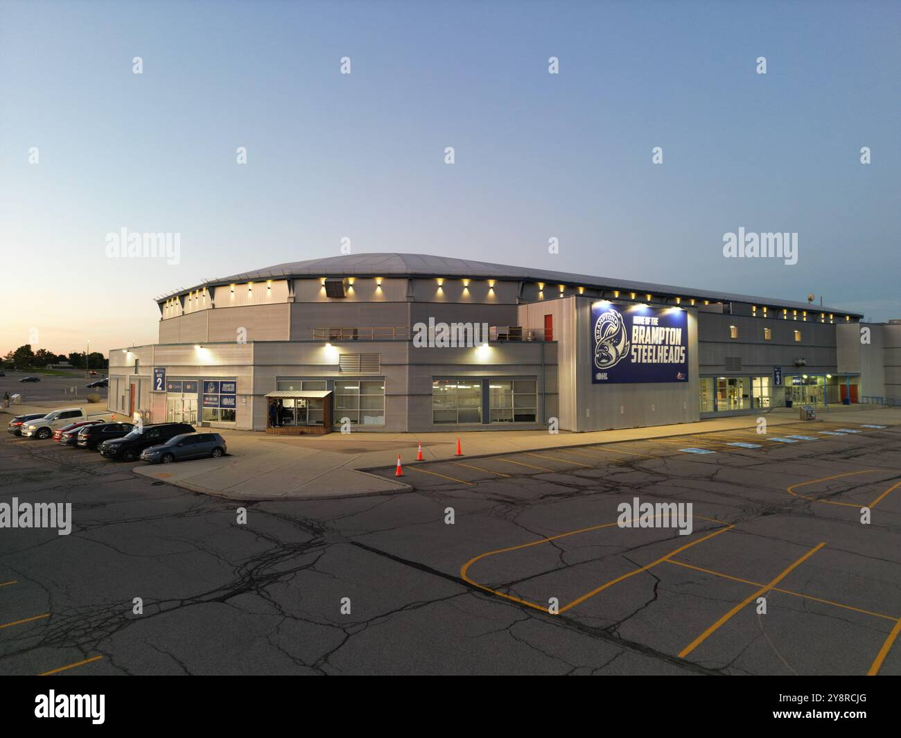 Brampton, Canada. 5th October, 2024. CAA Centre aerial view, The new ...