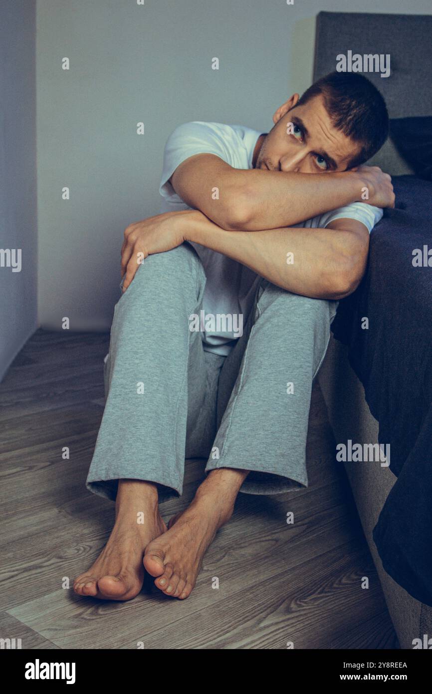 Dramatic lifestyle portrait of a handsome guy in his 30s and 40s ...