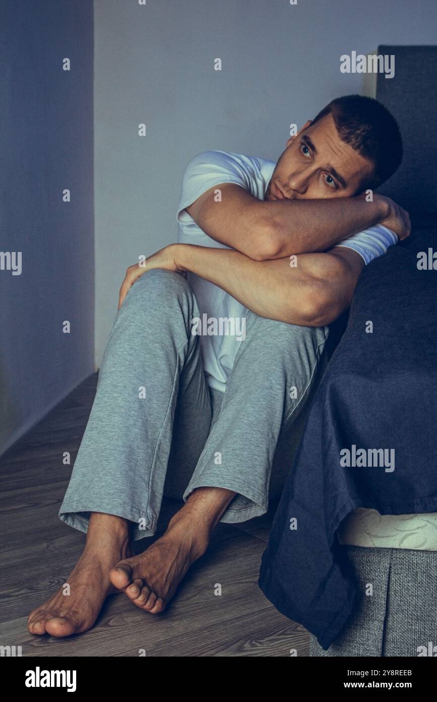 Dramatic lifestyle portrait of a handsome guy in his 30s and 40s ...