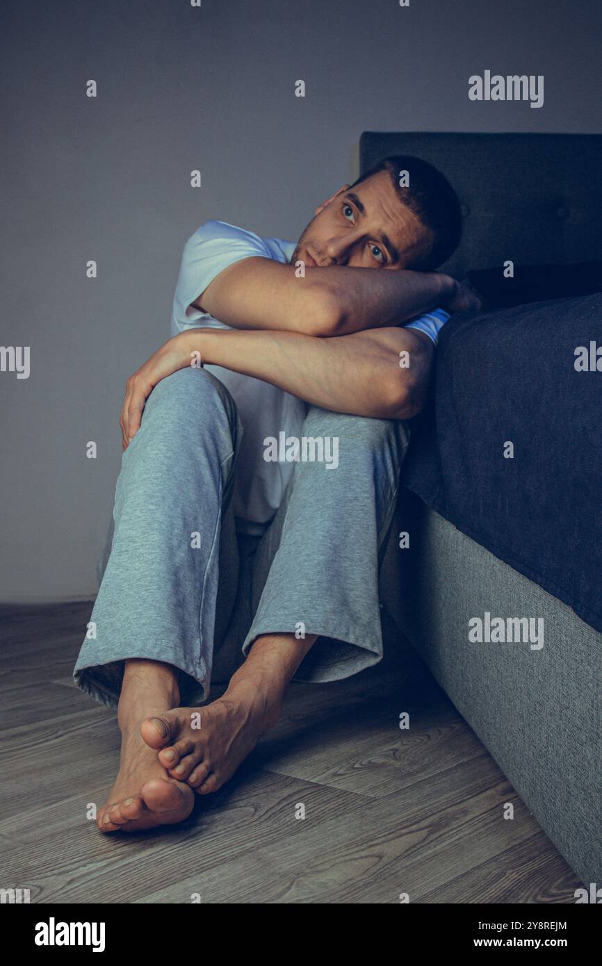 Dramatic lifestyle portrait of a handsome guy in his 30s and 40s ...