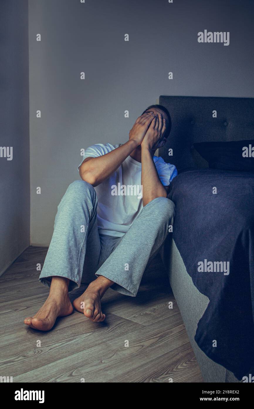 Dramatic lifestyle portrait of a handsome guy in his 30s and 40s ...