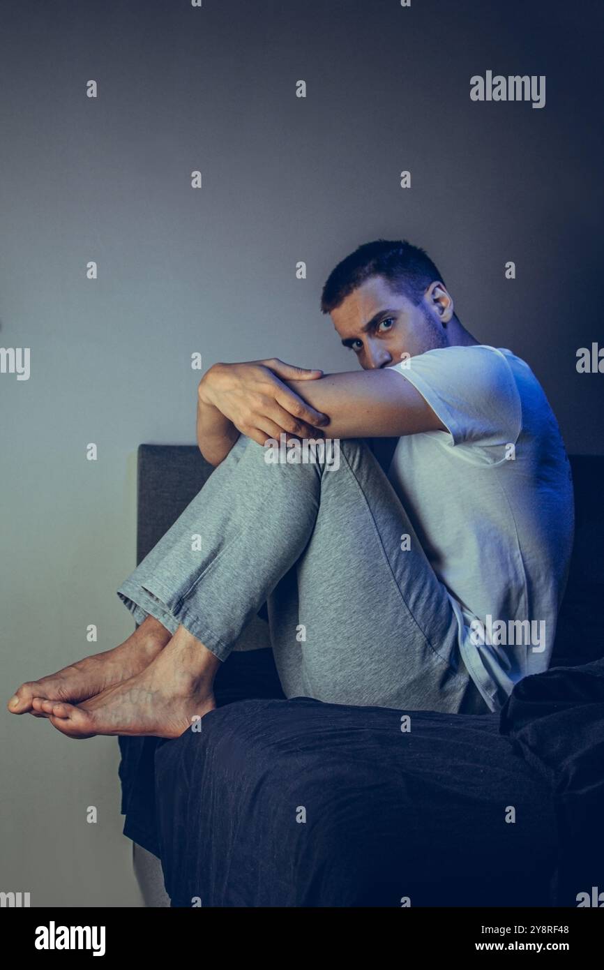 Dramatic lifestyle portrait of a handsome guy in his 30s and 40s ...