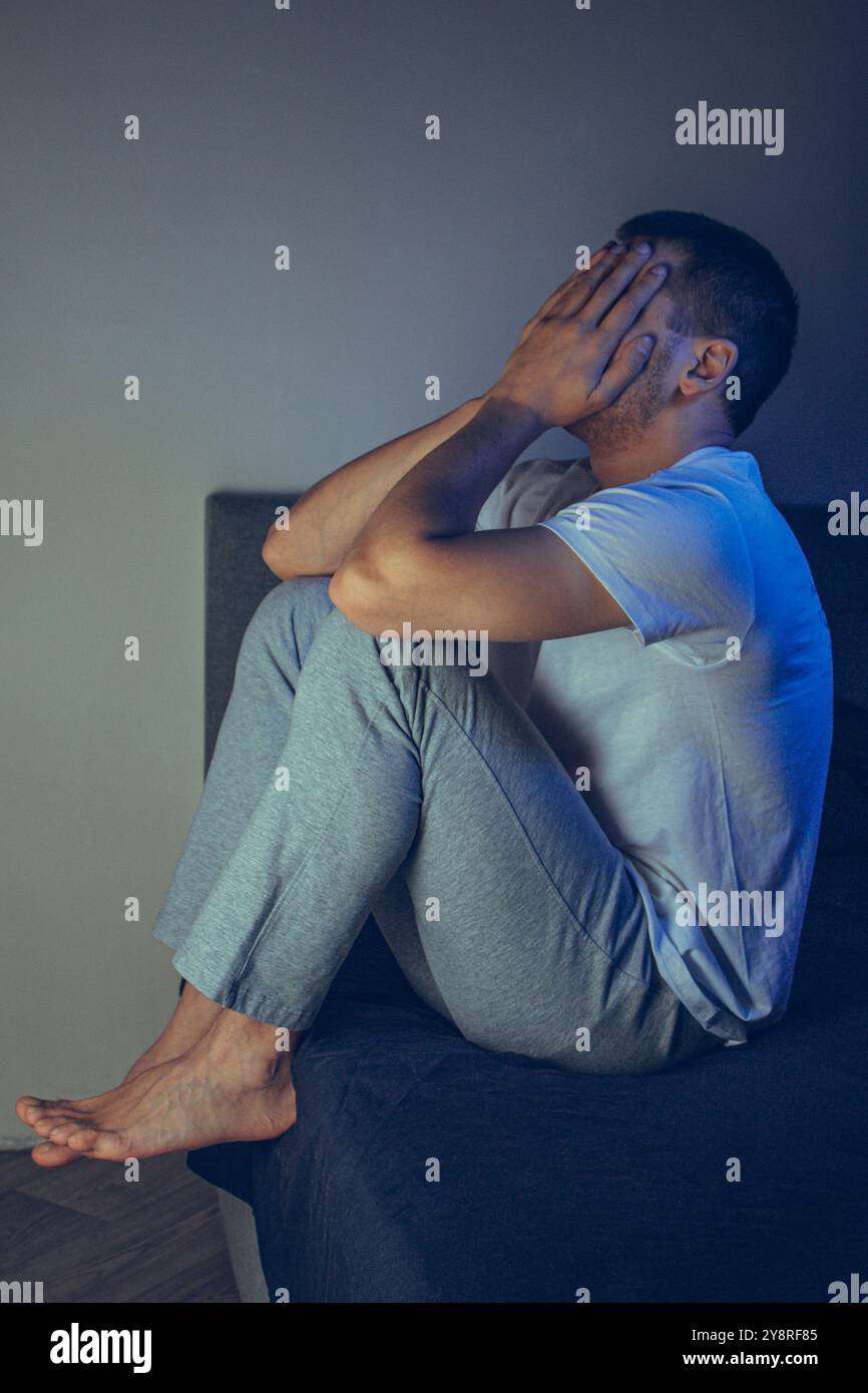 Dramatic lifestyle portrait of a handsome guy in his 30s and 40s ...