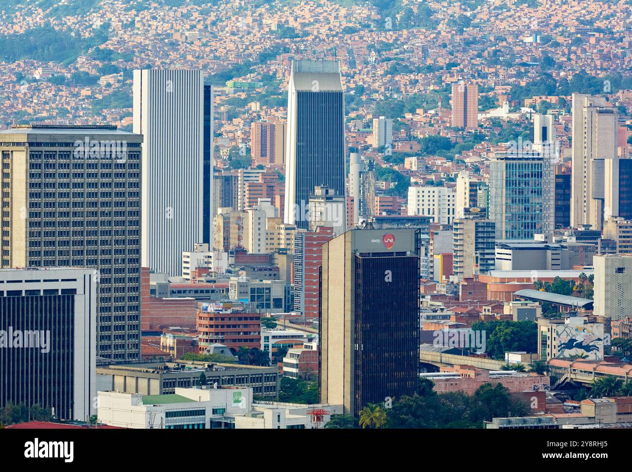 Panoramic Aburra Valley, Cerro Nutibara, Medellin, Antioquia, Colombia ...