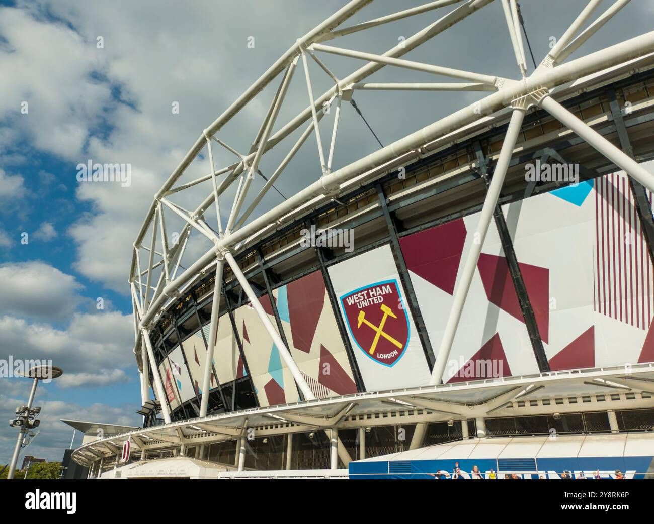 The London Stadium is home to West Ham United FC in Newham, London, UK ...