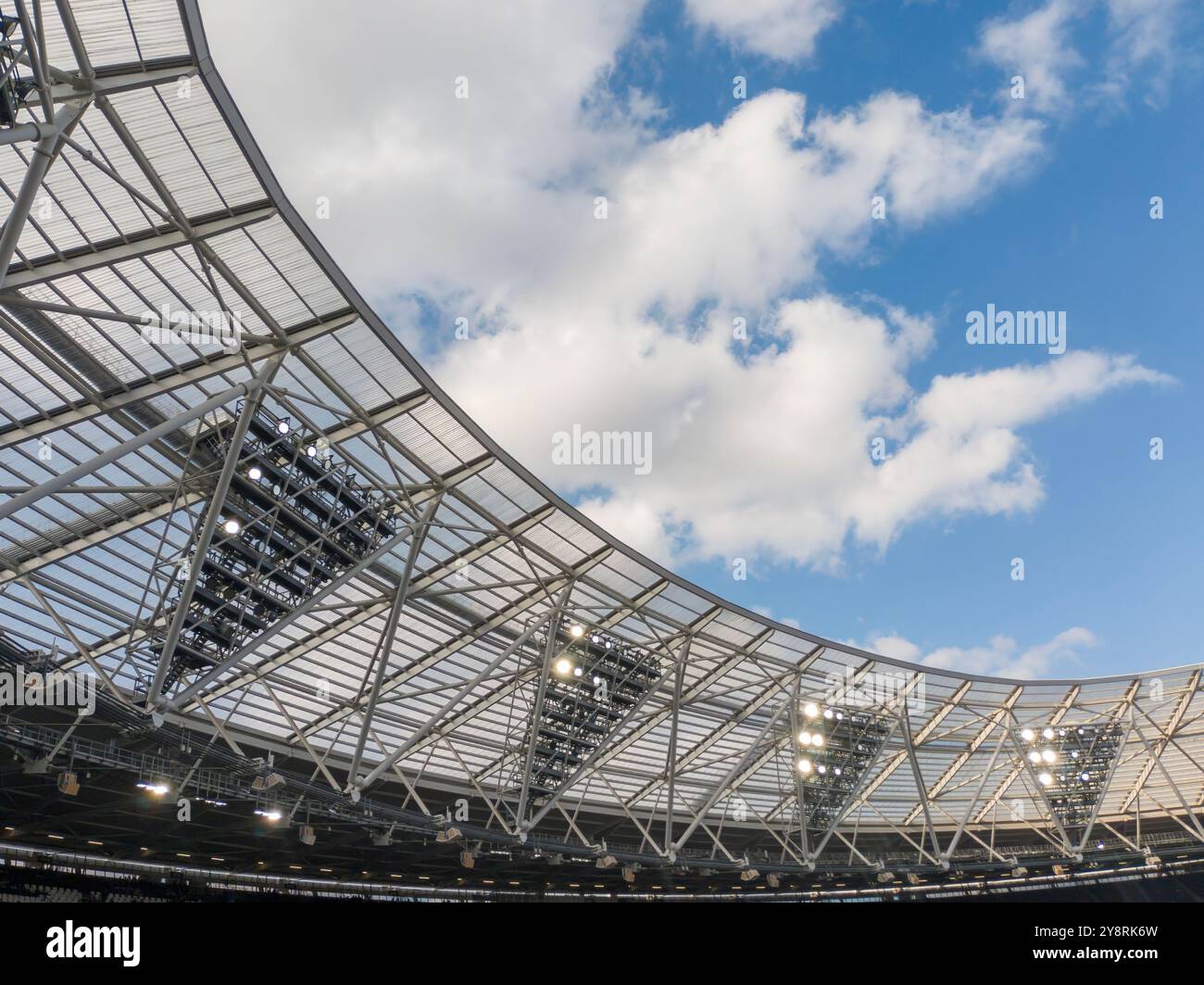 The London Stadium is home to West Ham United FC in Newham, London, UK ...