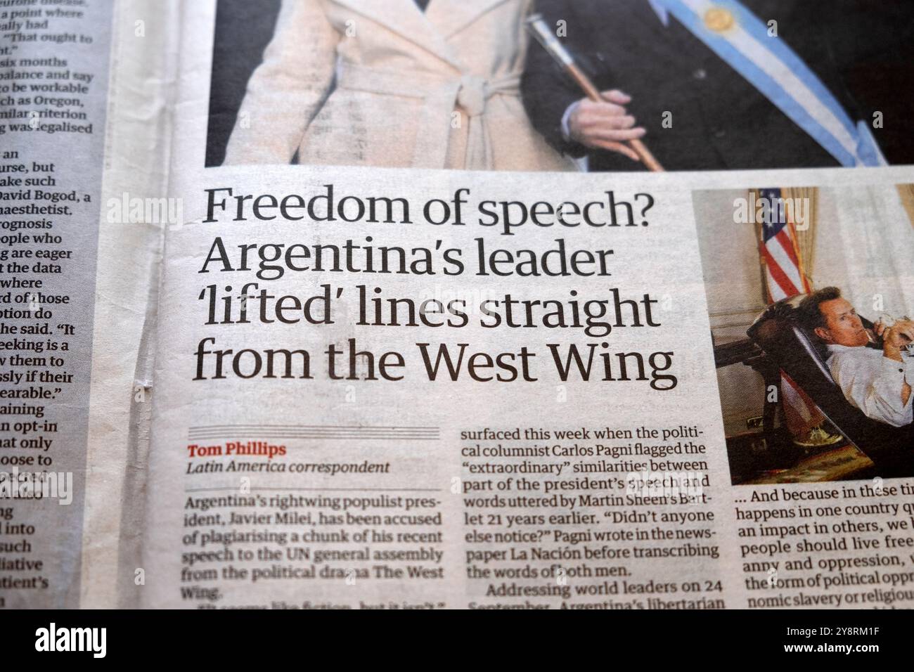 'Freedom of Speech? Argentina's leader 'lifted' lines straight from the ...