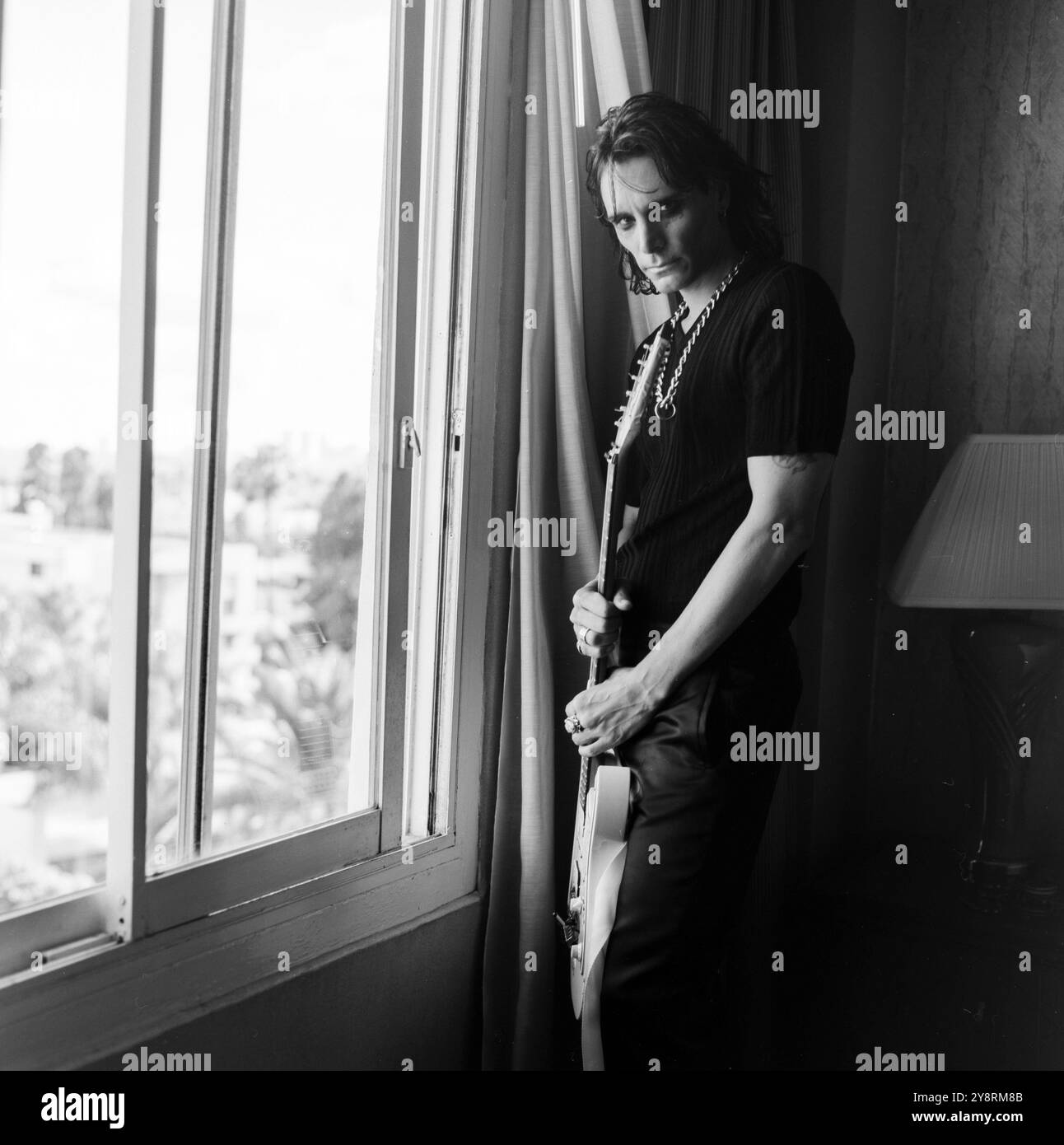 Steve Vai 1991 Los Angeles, California . Credit: Ross Pelton/MediaPunch ...