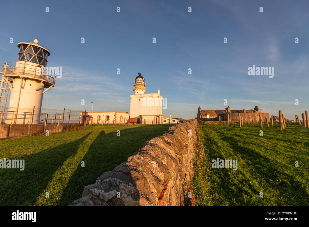 Kinnaird Head current lighthouse and the historical, Kinnaird Head ...
