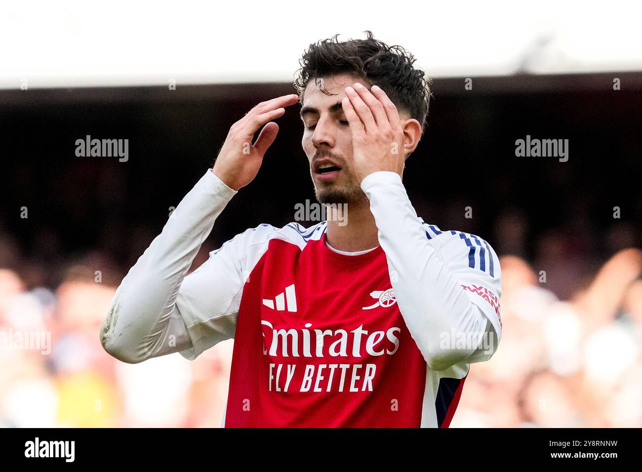 LONDON, ENGLAND - OCTOBER 5: Kai Havertz of Arsenal FC rues a missed ...