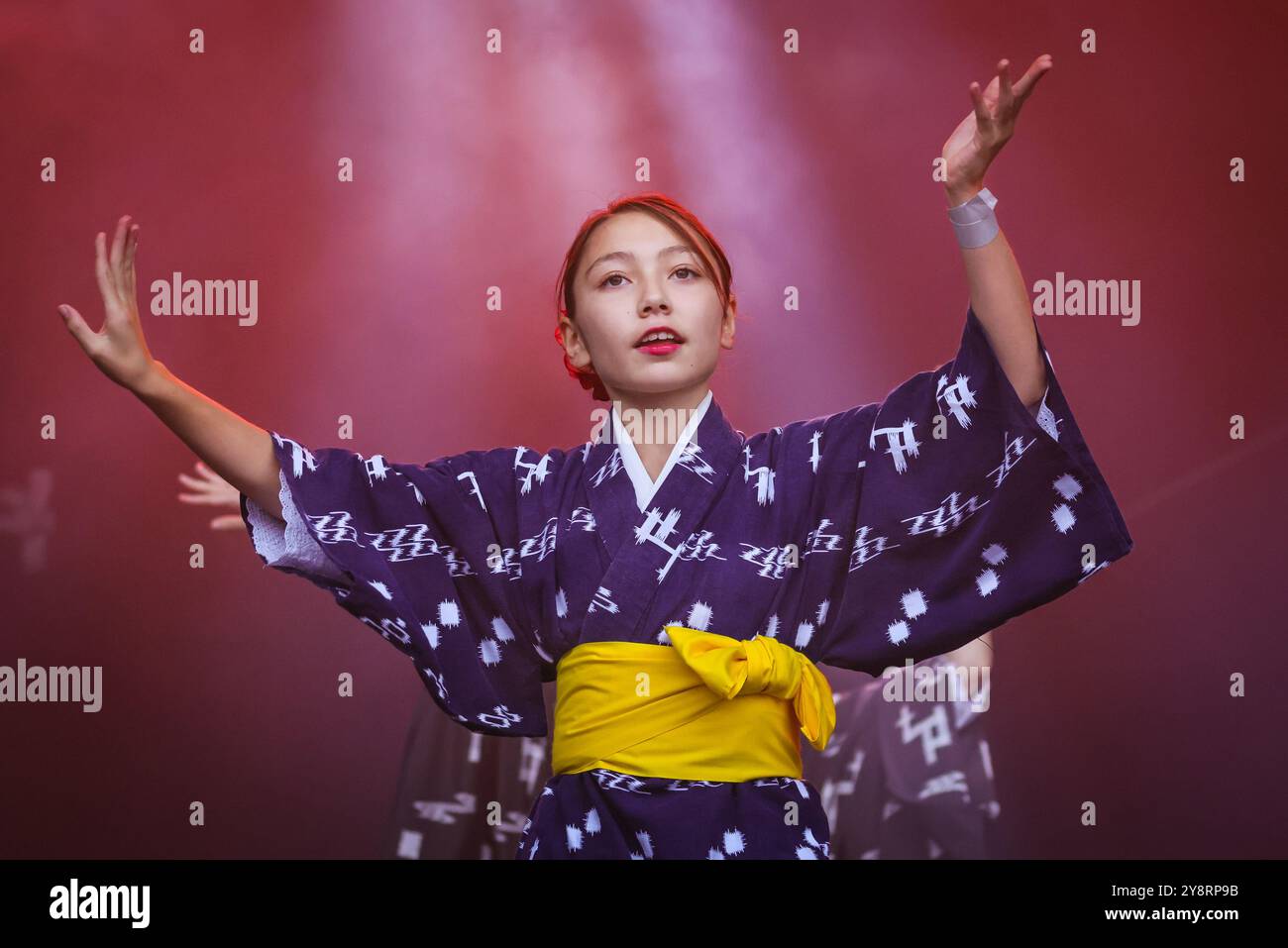 London, UK. 06th Oct, 2024. Okinawa Sanshinkai, a group of enthusiasts ...