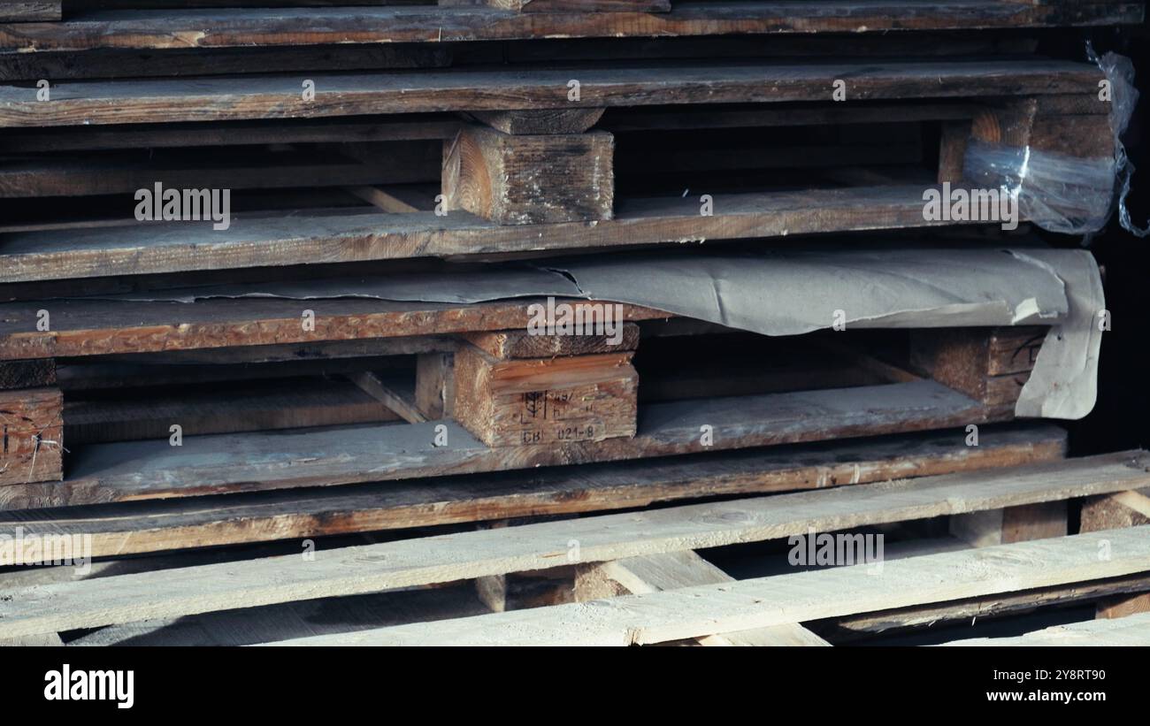 Pallet rack warehouse, logistics center. Huge, large modern warehouse ...