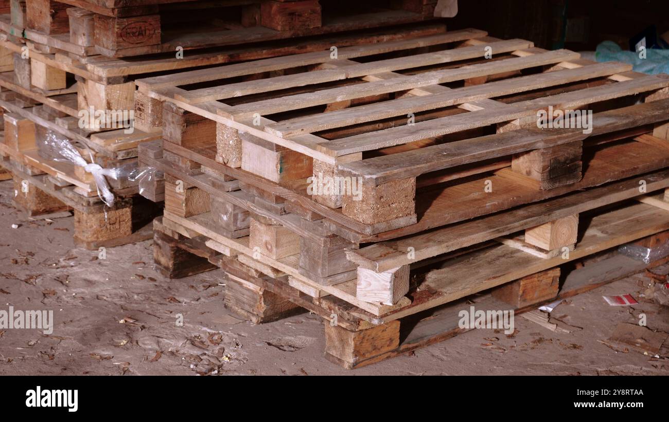 Pallet rack warehouse, logistics center. Huge, large modern warehouse ...