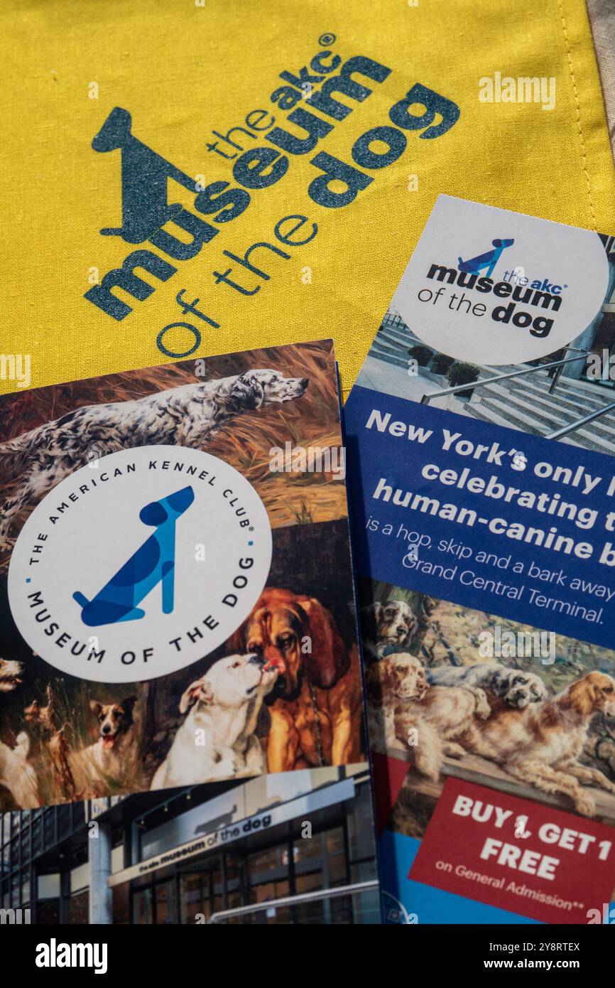 Museum of the dog swag from a paw on parade event in Bryant Park, 2024 ...