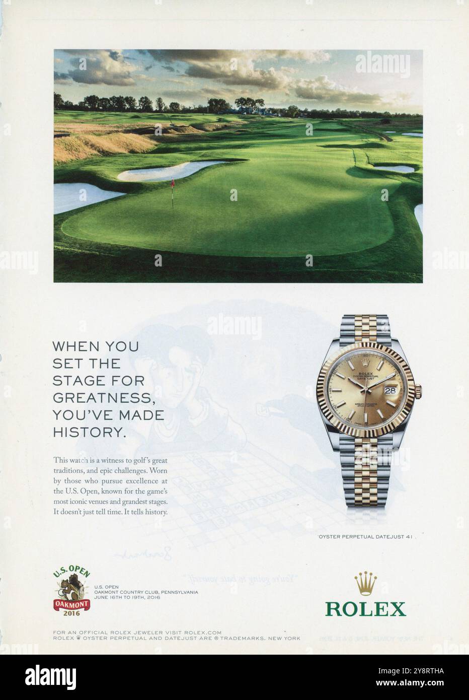 Rolex advert hi-res stock photography and images - Alamy
