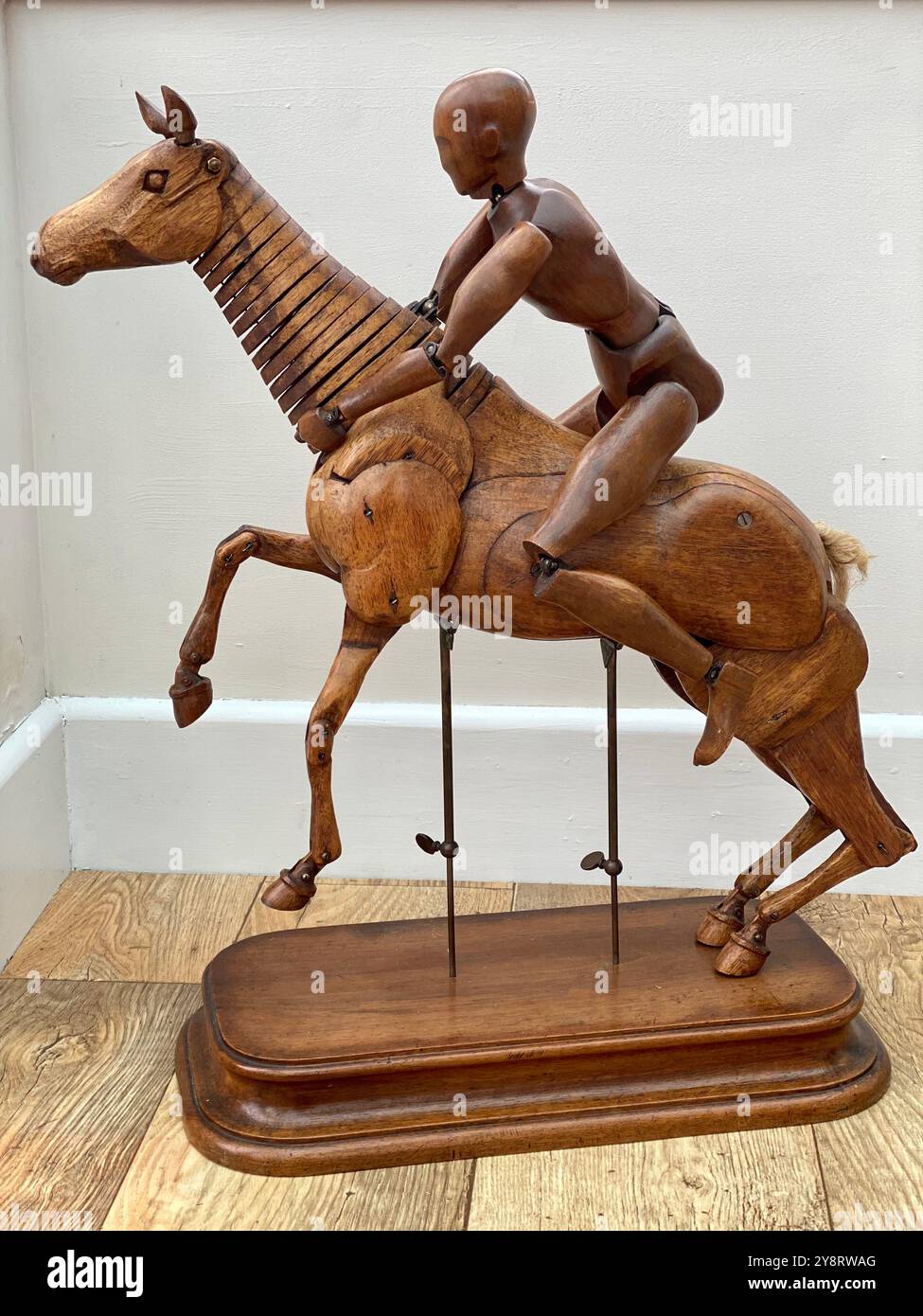 Artists Lay figure of man and horse both articulated figures Stock ...