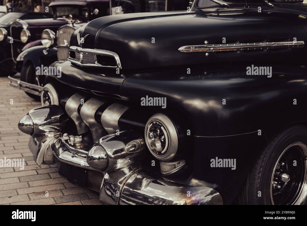 Front of an American classic car Stock Photo - Alamy