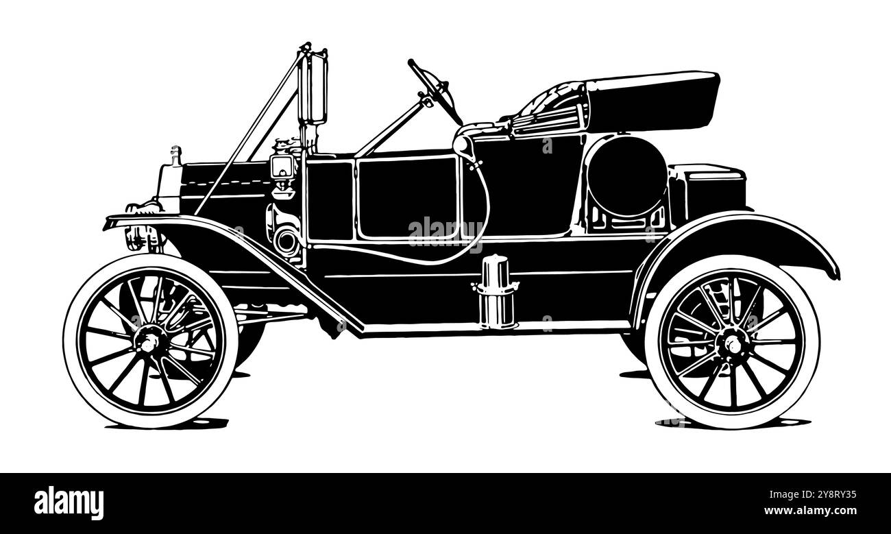 View from side old retro Stock Vector Images - Alamy