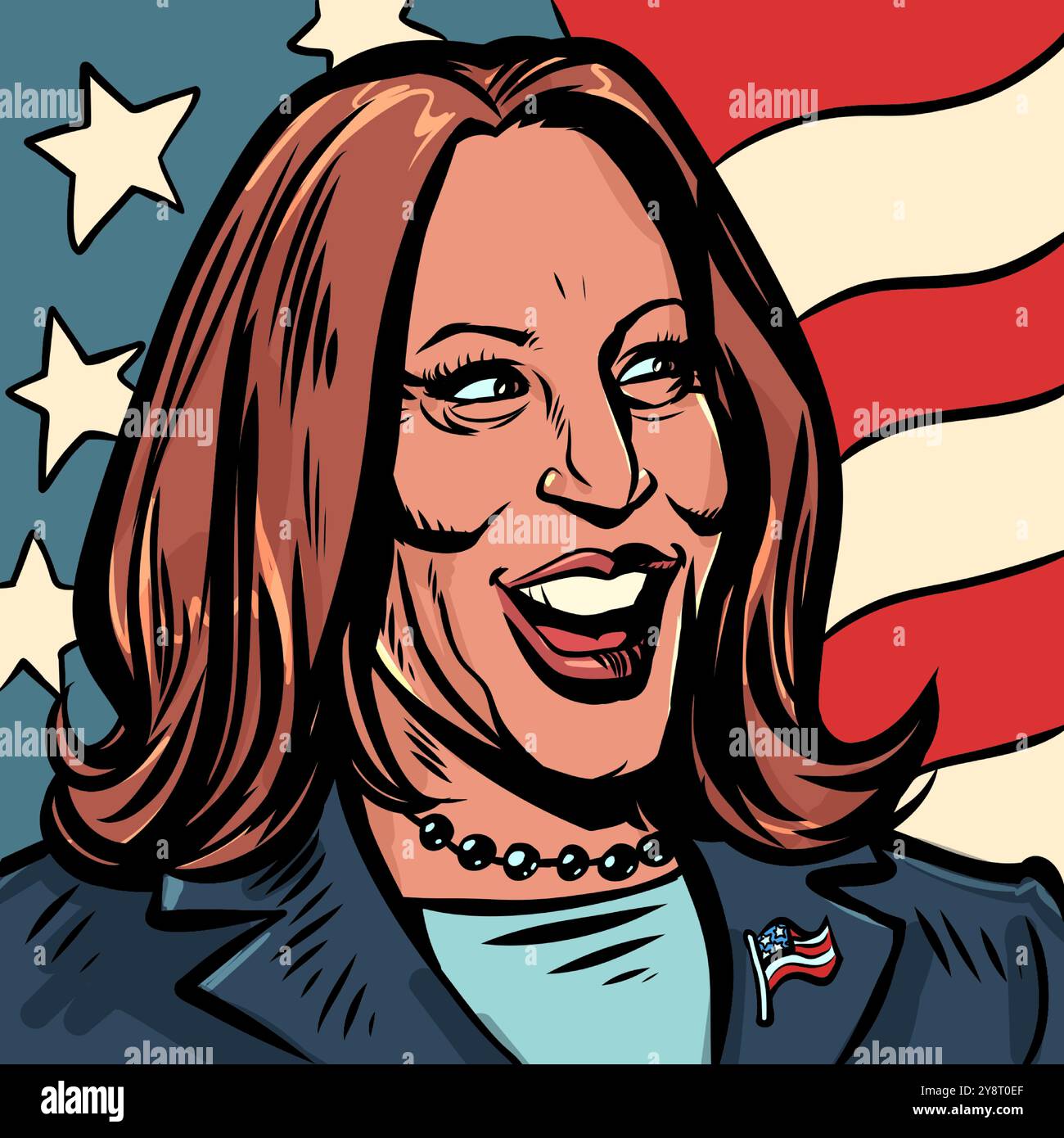 2024 convention kamala harris Stock Vector Images - Alamy