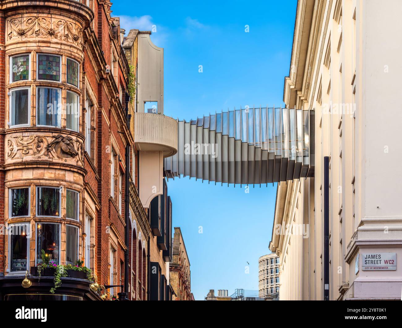 London, United Kingdom - June 25, 2024: The twisted bridge called the ...