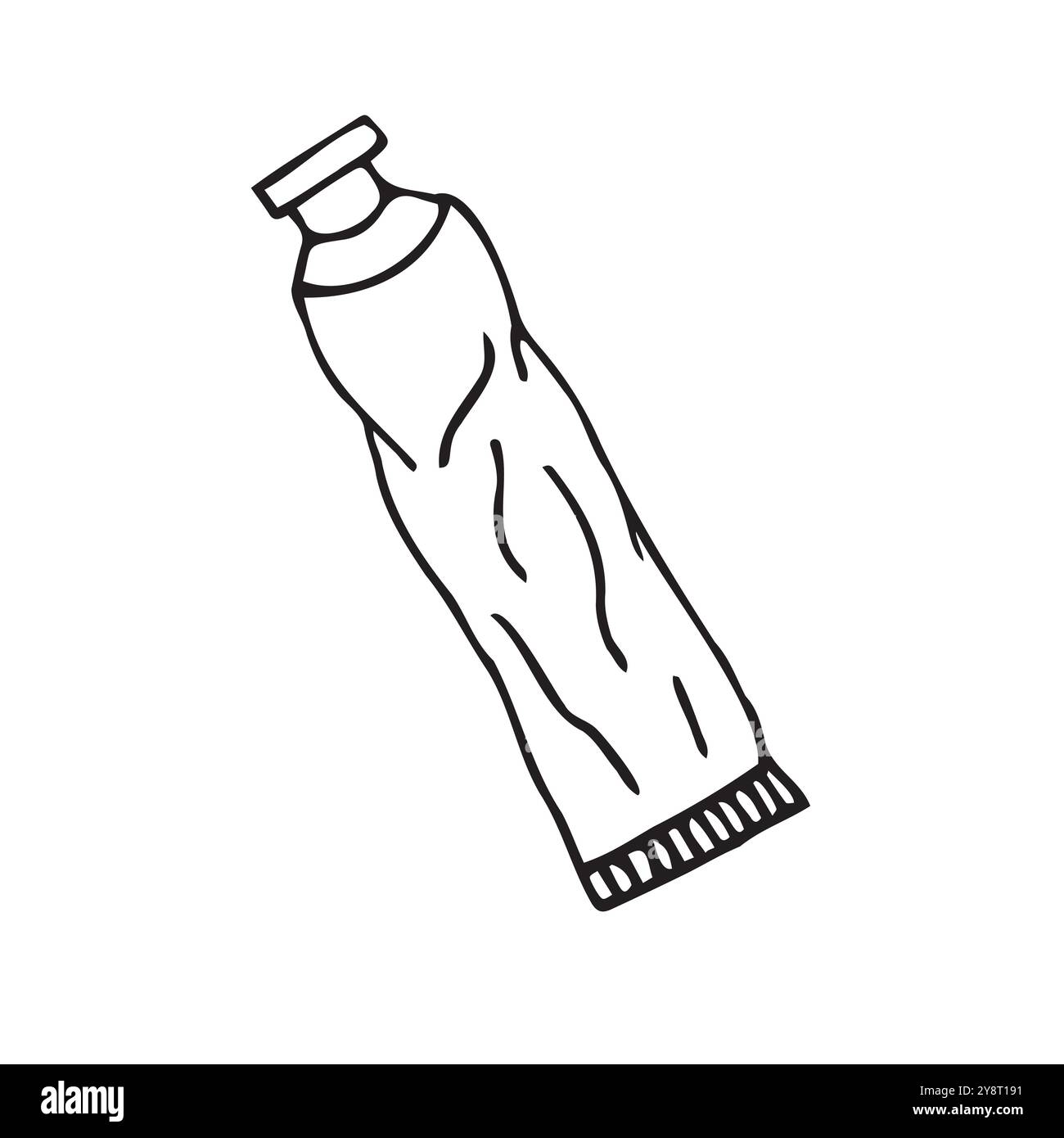 Vector hand drawn doodle sketch outline paint tube Stock Vector Image ...