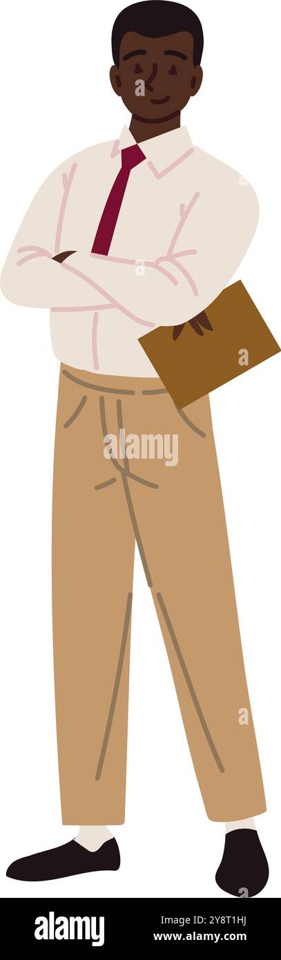 african american entrepreneur man character Stock Vector Image & Art ...
