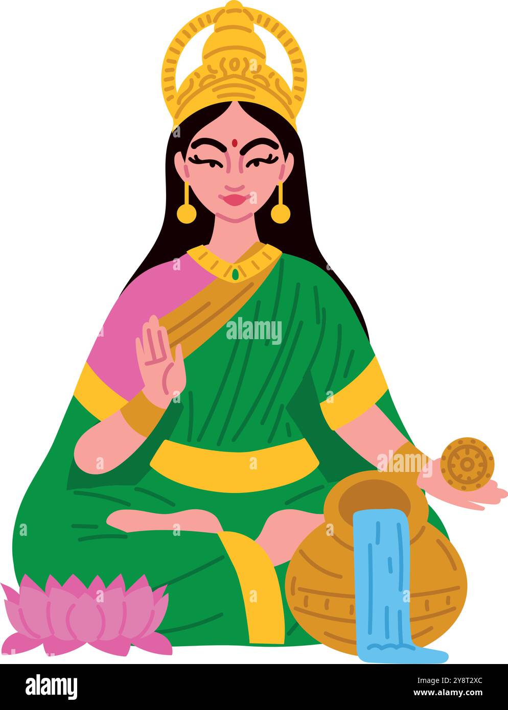 River goddess Stock Vector Images - Alamy