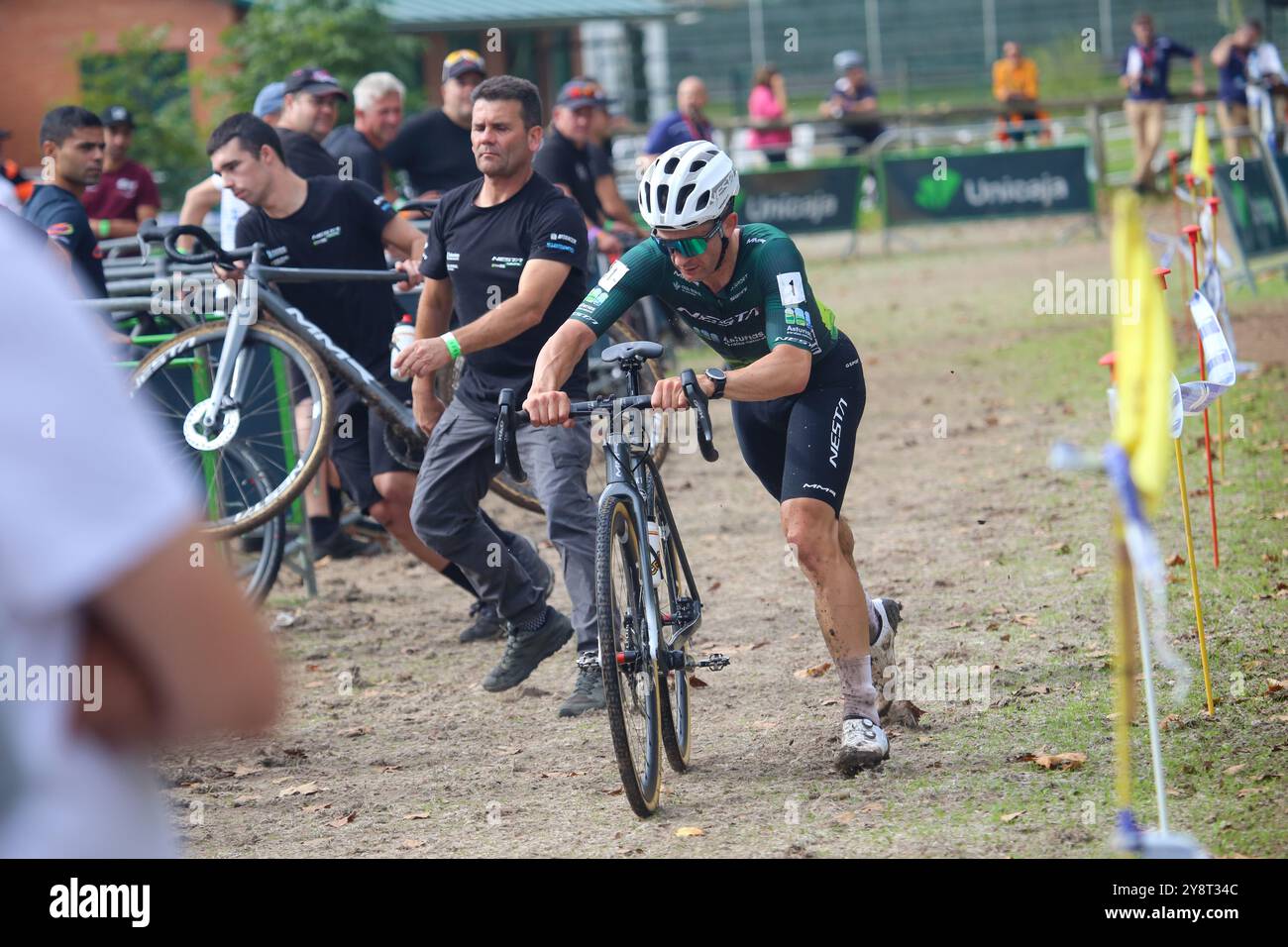 Gijón, Spain, 06th October 2024: Nesta - MMR CX Team cyclist Kevin ...