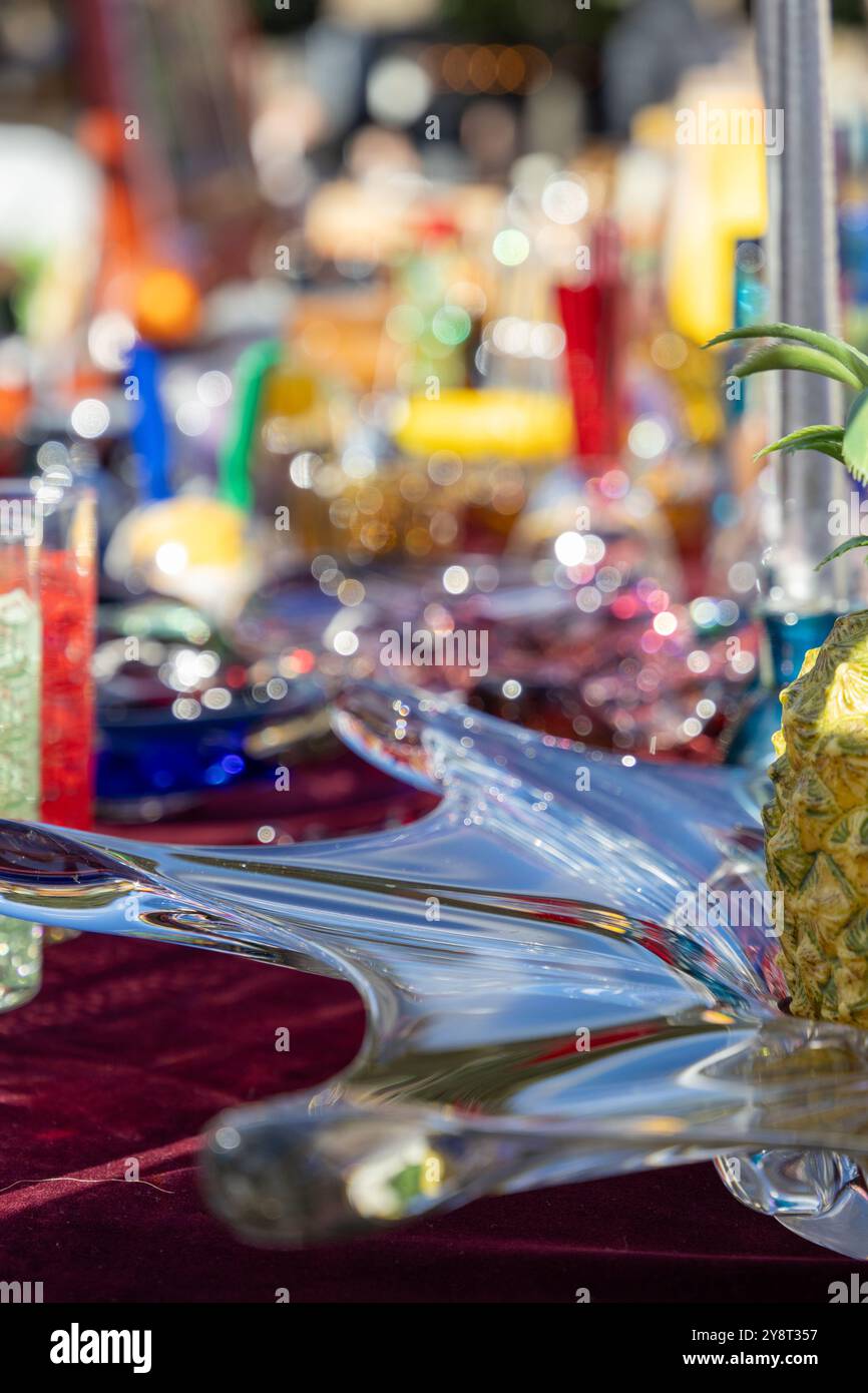 Vintage car boot sale in London Stock Photo - Alamy