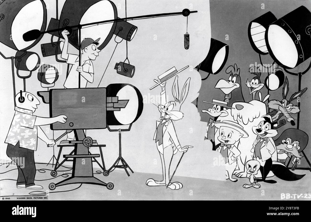 Promotional Artwork of BUGS BUNNY and his friends DAFFY DUCK FOGHORN ...