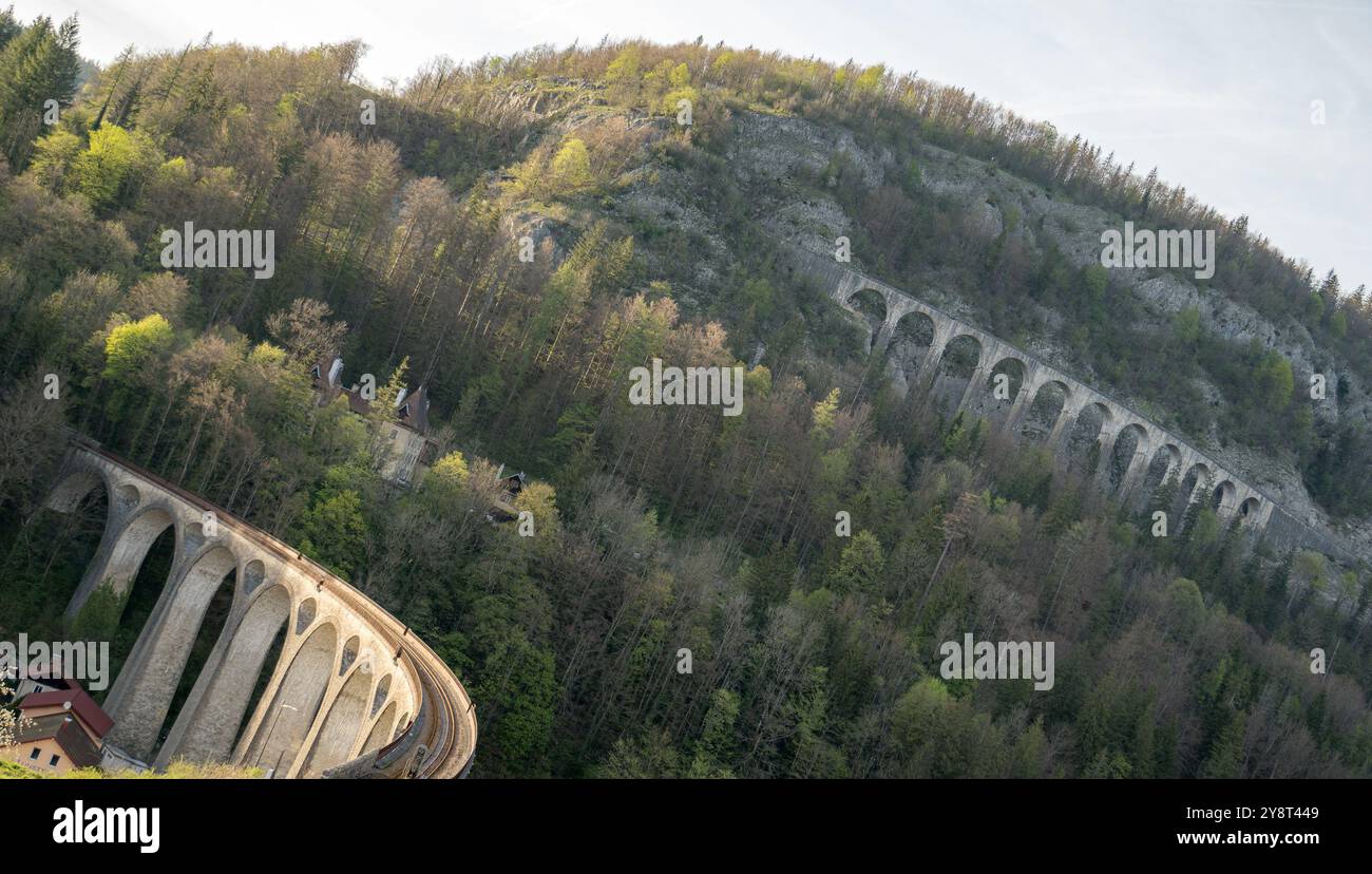 Two railway bridges in a diagonal photo Stock Photo - Alamy