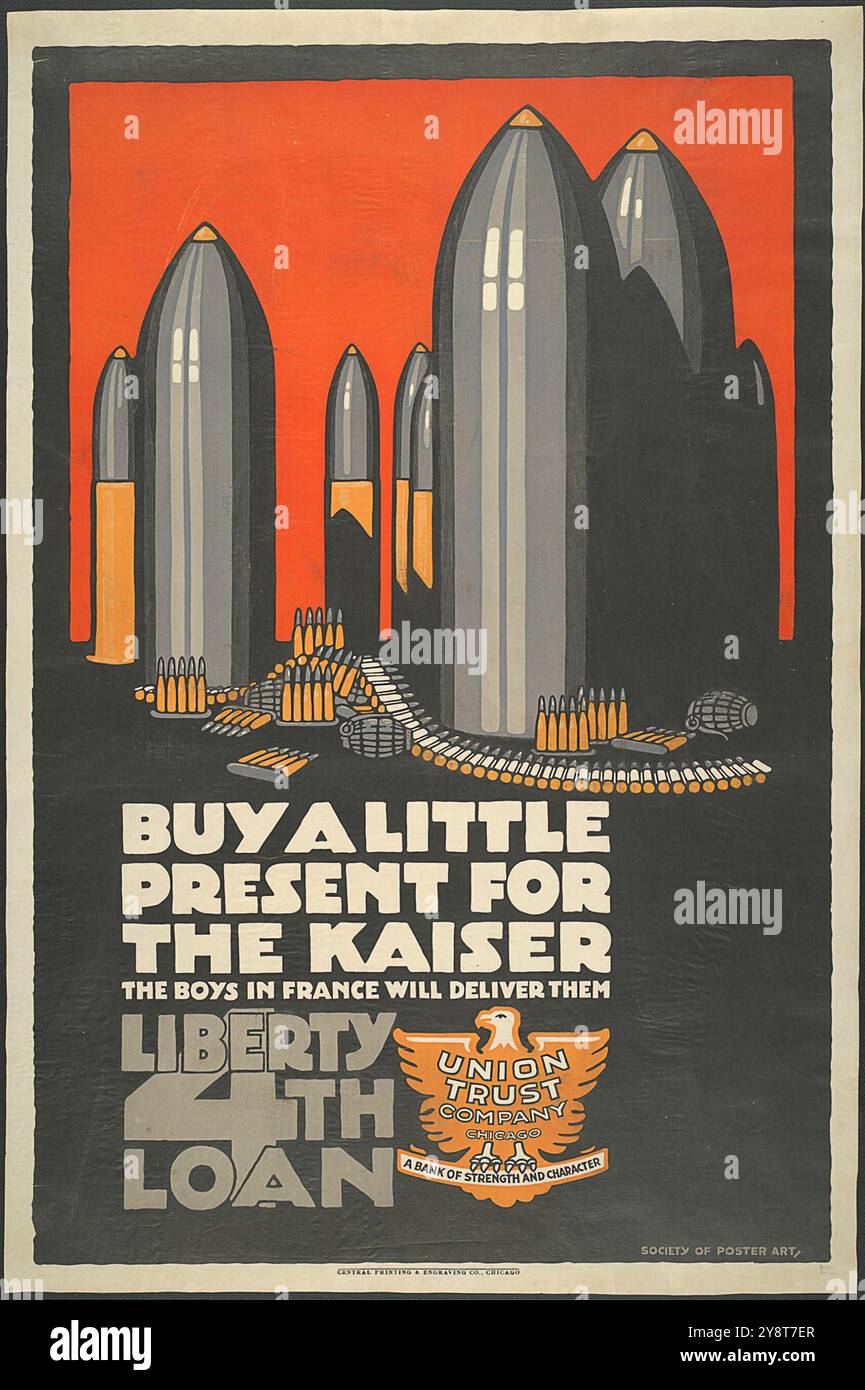 Vintage American War Poster "Buy a little Present for the Kaiser ...