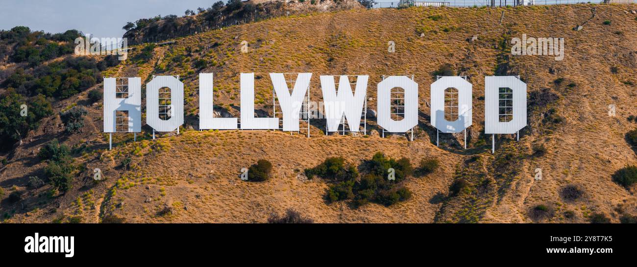 Iconic Hollywood Sign on Mount Lee in Los Angeles, California Stock ...