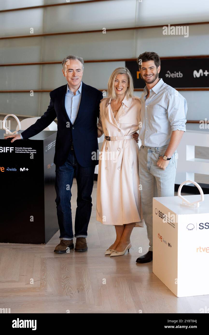 John Crowley, Fiona Weir and Andrew Garfield attend 'We Live In Time ...