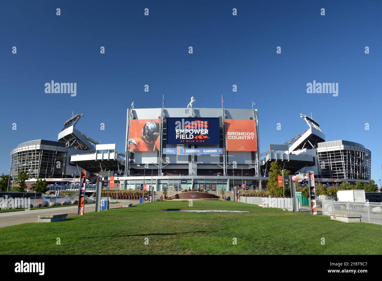DENVER, CO, USA - Oct. 5, 2024: Empower Field at Mile High Stadium is ...