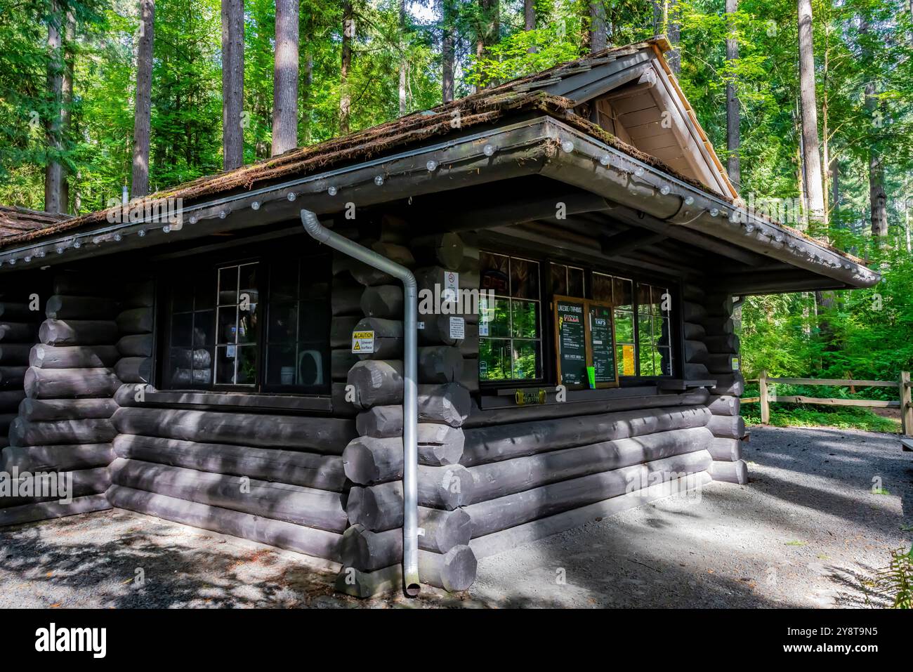 Rustic style structure built by the Civilian Conservation Corps in 1935 ...
